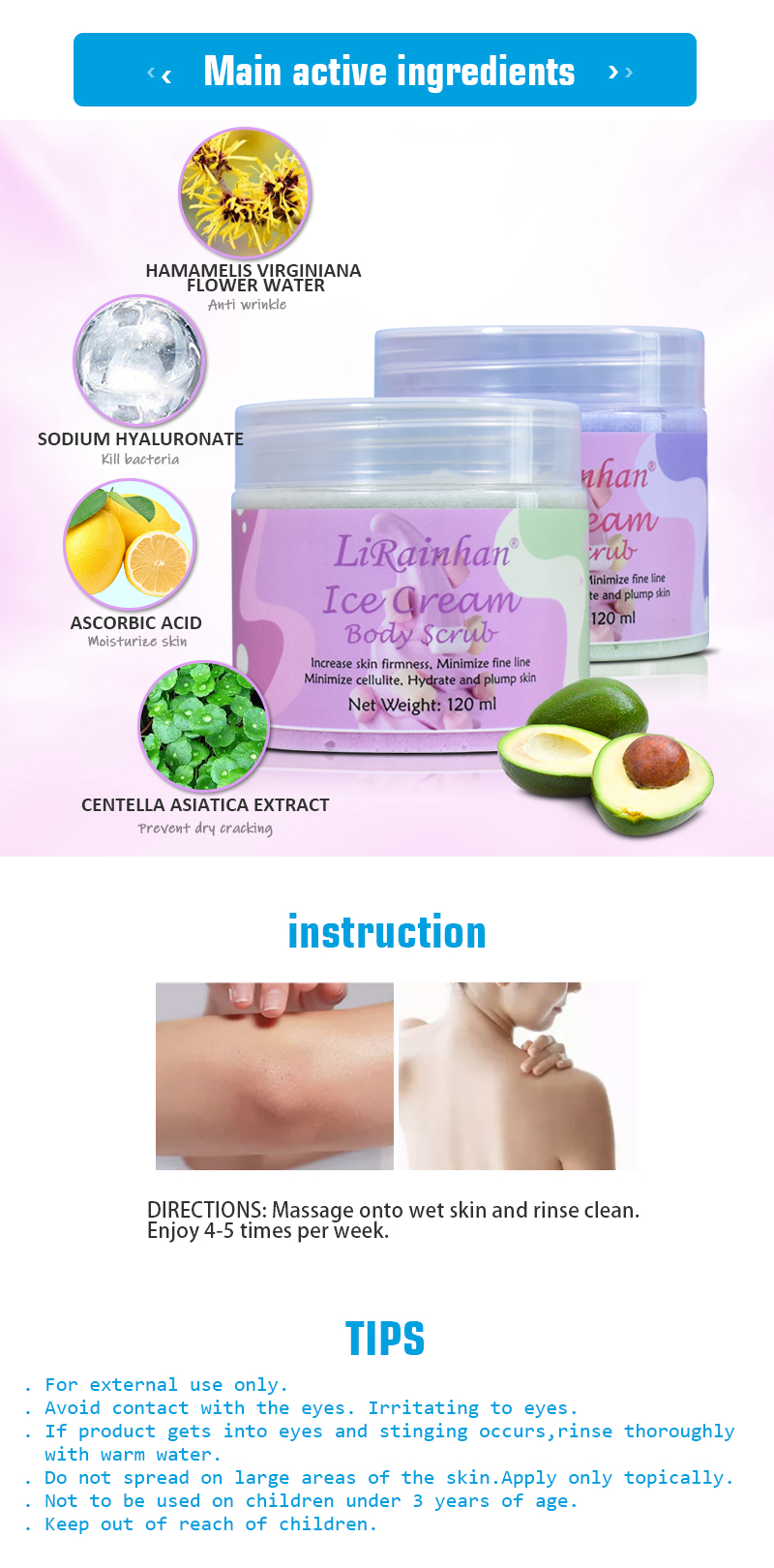 Custom Face And Body Scrub With The Benefits Of Ice Cream With Its ...