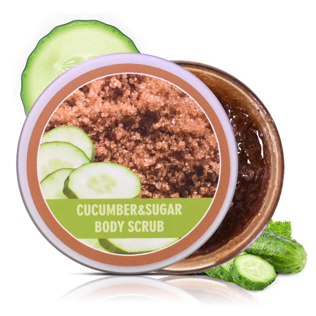 Private Label Cucumber Red Sugar Scrub Cream For Lightening ...
